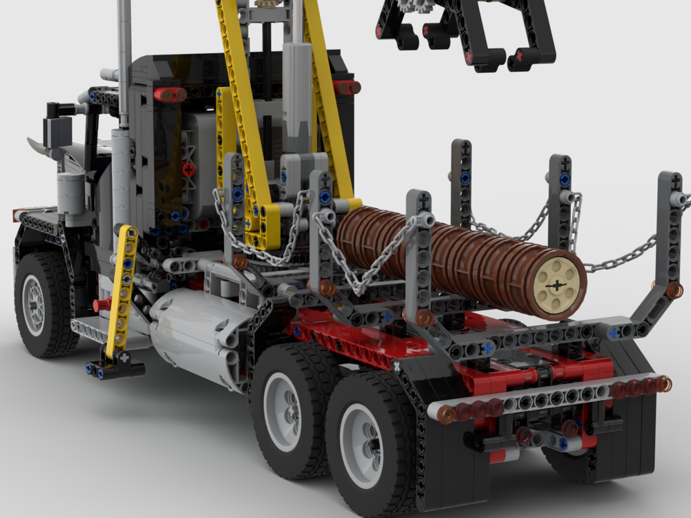 LEGO MOC Peterbilt 389 log truck by Cyborg-Samurai | Rebrickable ...