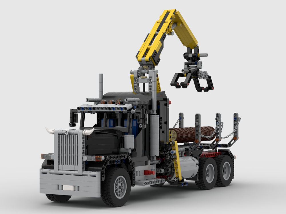 LEGO MOC Peterbilt 389 log truck by Cyborg-Samurai | Rebrickable ...