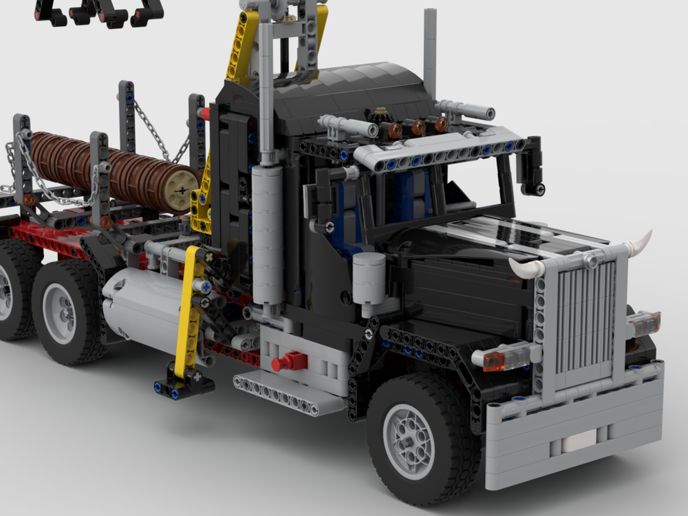 LEGO MOC Peterbilt 389 log truck by Cyborg-Samurai | Rebrickable ...