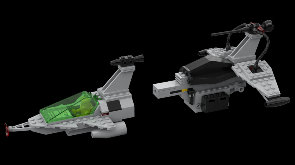 LEGO MOC Classic Space Reimagined: Gamma V Laser Craft 6891 by watson ...