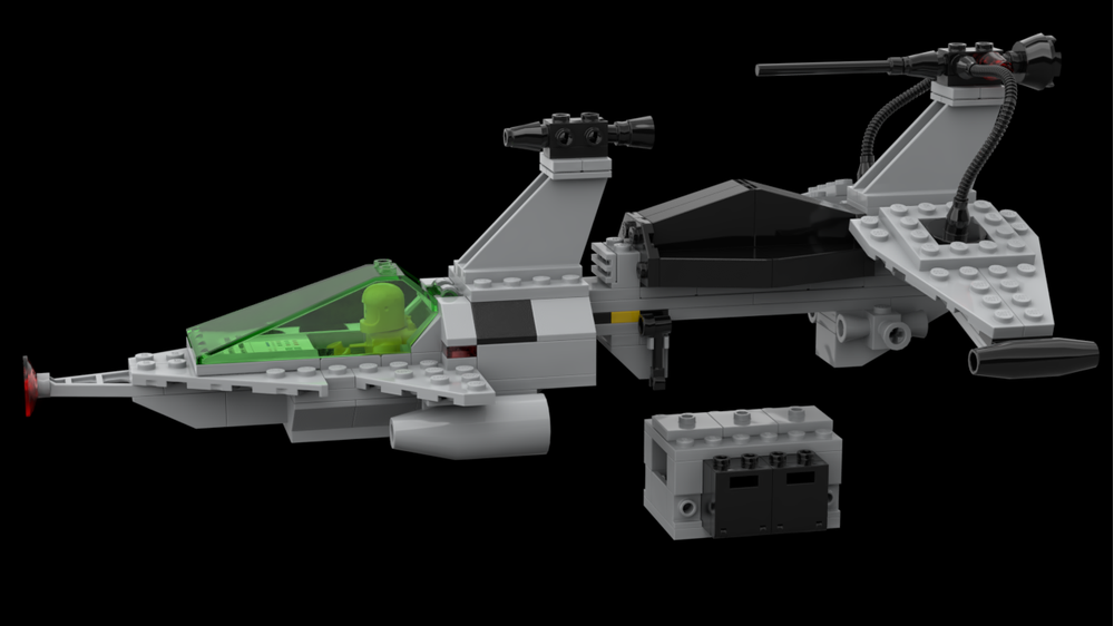 LEGO MOC Classic Space Reimagined: Gamma V Laser Craft 6891 by watson ...