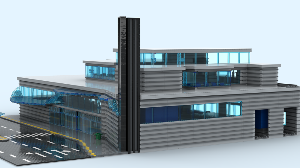 LEGO MOC Large modern train station by ProKuma | Rebrickable - Build ...