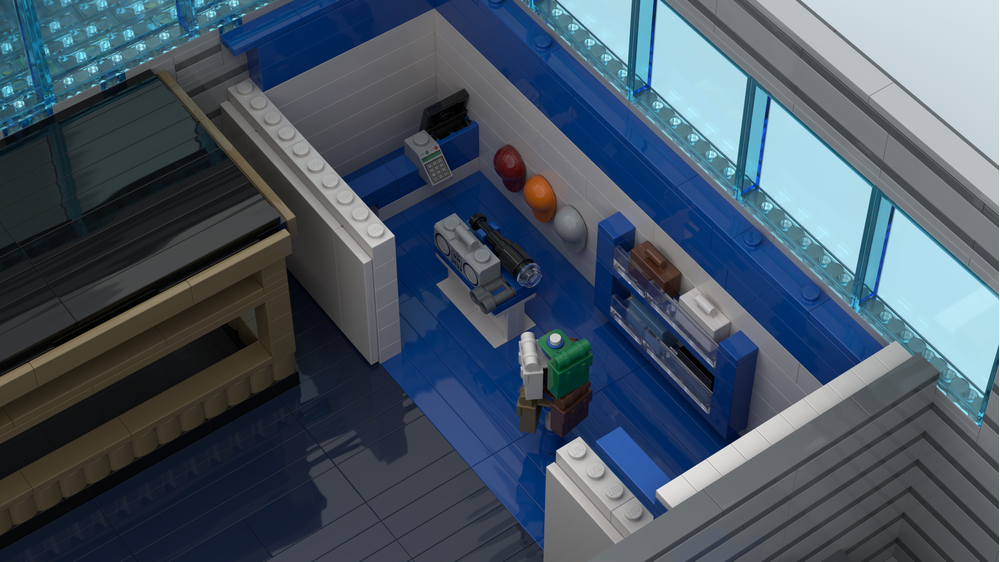 LEGO MOC Large modern train station by ProKuma | Rebrickable - Build ...