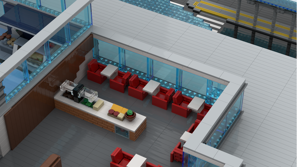 Lego Moc Large Modern Train Station By Prokuma Rebrickable Build