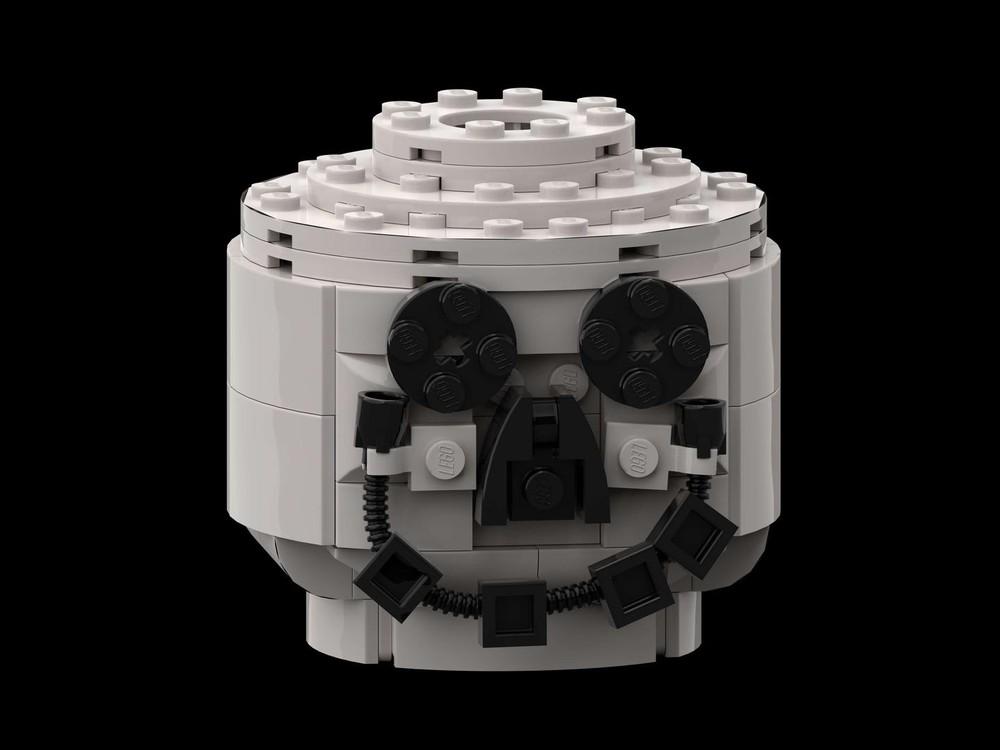 Lego Moc Up Scaled Skeleton Head V01 By Ztbricks Rebrickable Build