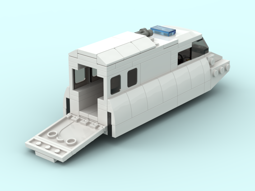 Lego Moc Hover Ambulance By Brickwab Rebrickable Build With Lego