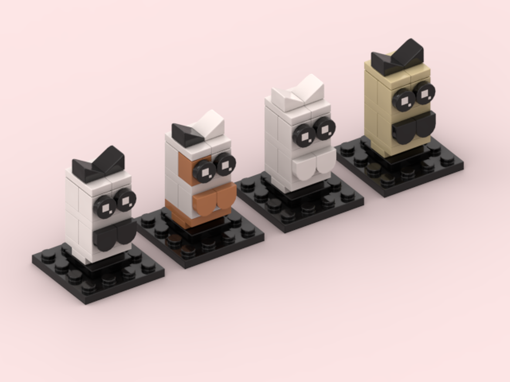 LEGO MOC Mini Cat Brickheadz by LegacyLego | Rebrickable - Build with LEGO