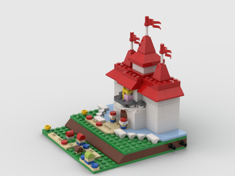 LEGO MOC Micro Mario Peaches Castle by Jimybricks | Rebrickable - Build ...