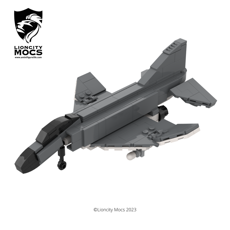 LEGO MOC F4 Phantom II RAF Mini Aircraft MOC by Lioncity Mocs ...