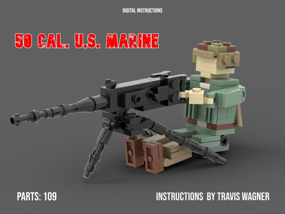 LEGO MOC 50 cal. U.S. Marine by Camobricktape | Rebrickable - Build ...
