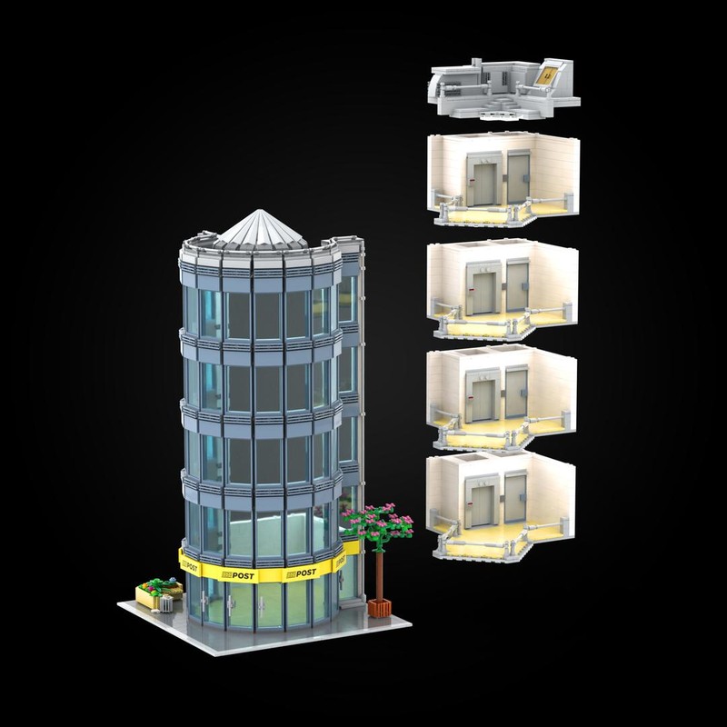 LEGO MOC Skyscraper by PriBri | Rebrickable - Build with LEGO