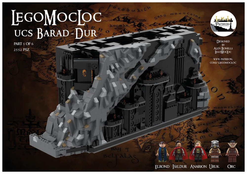 LEGO MOC UCS Barad-Dur part 3/6 by LegoMocLoc | Rebrickable - Build ...