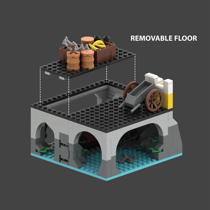 LEGO MOC Central Cave Expansion: Eldorado Fortress (10320) by ...