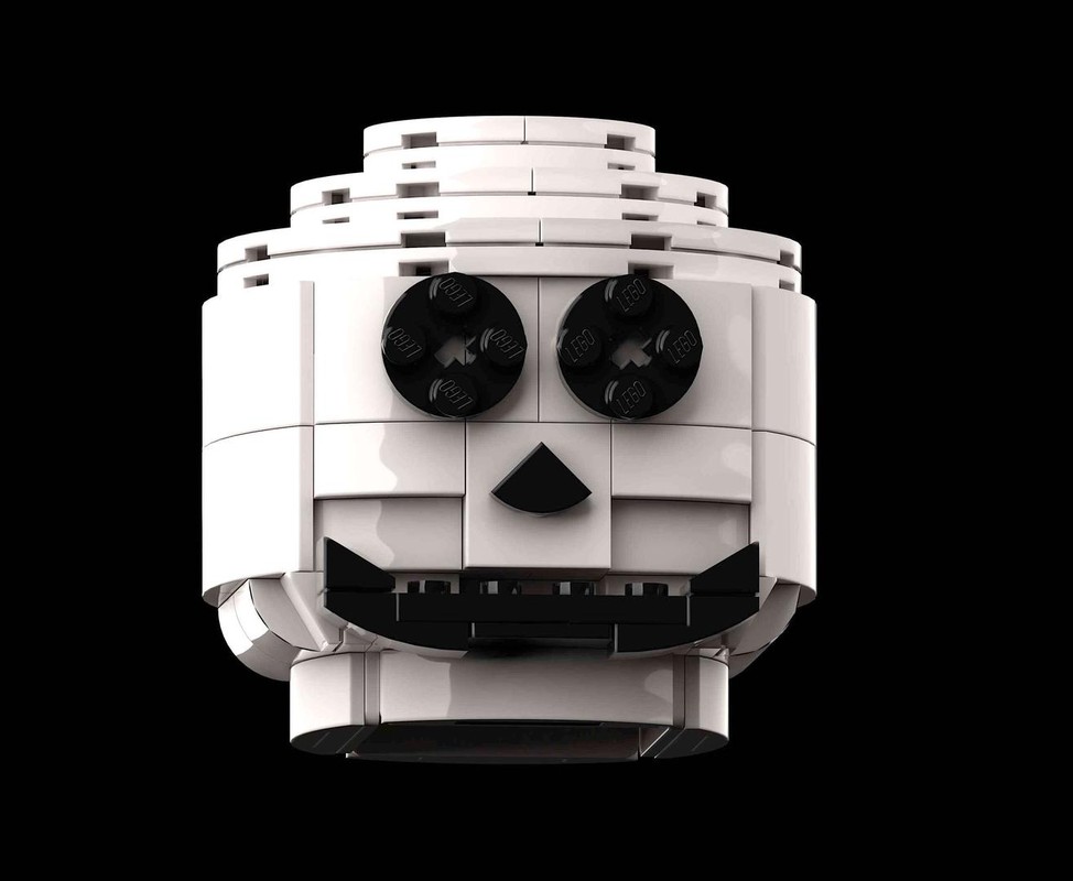 LEGO MOC Up-Scaled LEGO Skeleton Head v02 by ZTBricks | Rebrickable ...