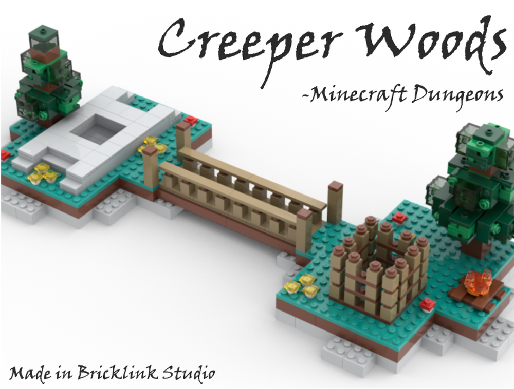 LEGO MOC Minecraft Dungeons Creeper Woods by Fire_Dragon | Rebrickable ...