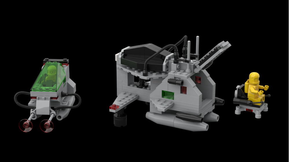 LEGO MOC Classic Space Reimagined: Un-named 'Heavy Payload' spacecraft ...