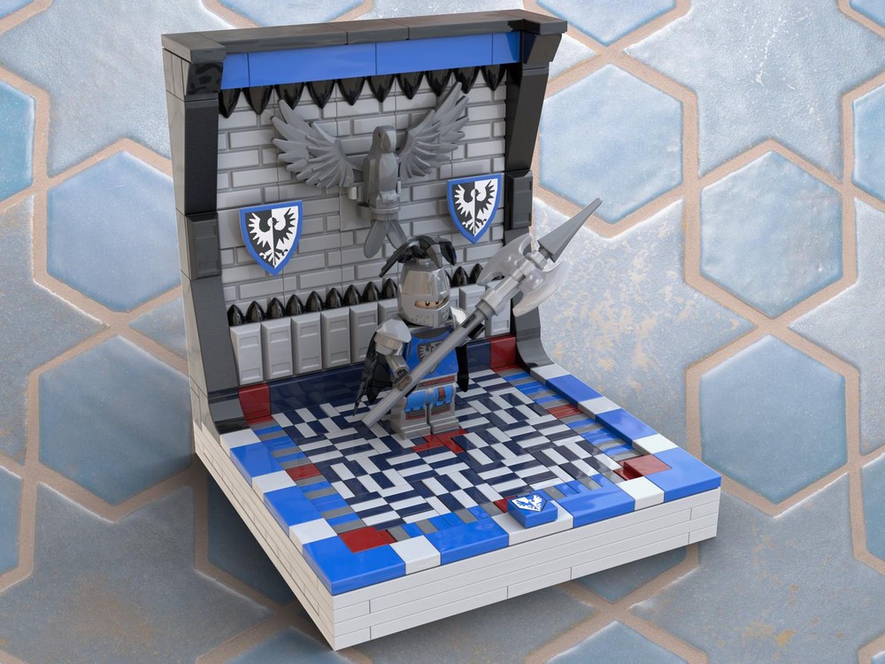 LEGO MOC Black Falcon Display with Moorish Style Floor Pattern by ...