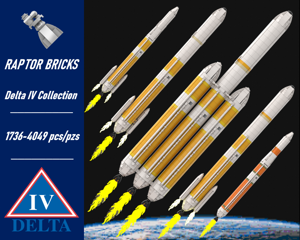 LEGO MOC Delta IV Collection (at 1:110 scale) by RAPTOR BRICKS ...