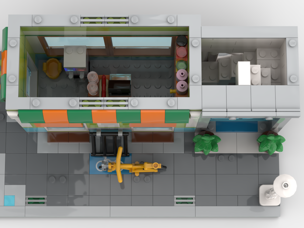 Lego Moc Corner Beach Apartment Modification Of Set 60365 By Brick