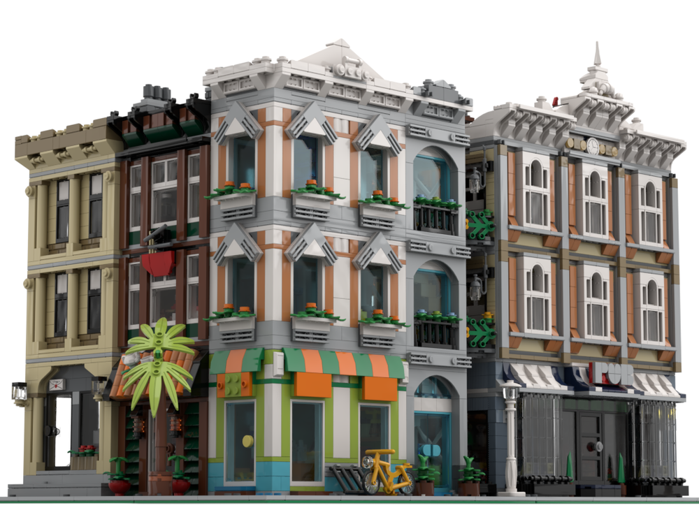 Lego Moc Corner Beach Apartment Modification Of Set 60365 By Brick