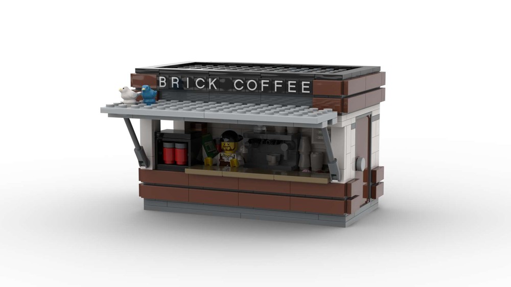 LEGO MOC City coffee stand by SimonsBrickWorld | Rebrickable - Build ...