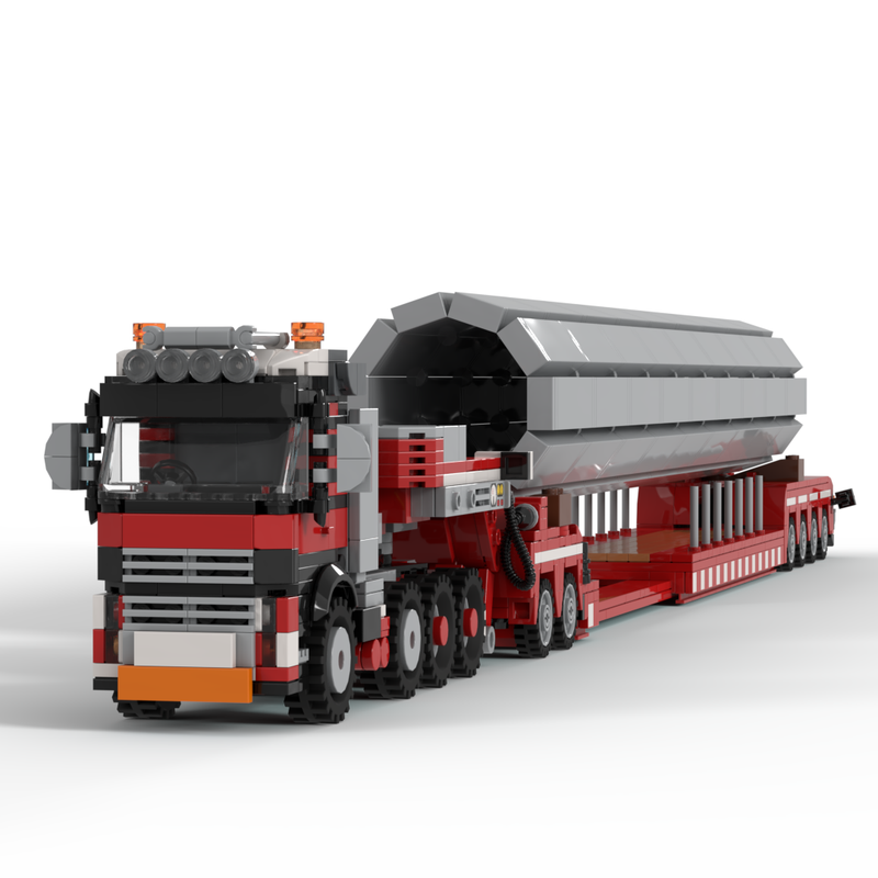 LEGO MOC 8x4 Semi-Tractor with Extendable Euro Low-Loader by ...