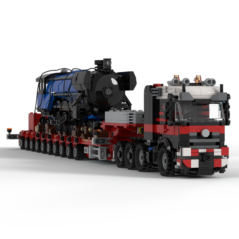 LEGO MOC 8x4 Semi-Tractor with 10-Axle STZ Extendable Low-Loader by ...