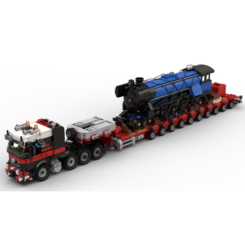 LEGO MOC 8x4 Semi-Tractor with 10-Axle STZ Extendable Low-Loader by ...
