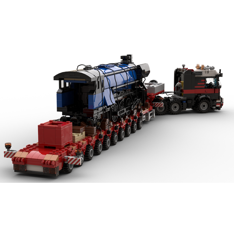 LEGO MOC 8x4 Semi-Tractor with 10-Axle STZ Extendable Low-Loader by ...