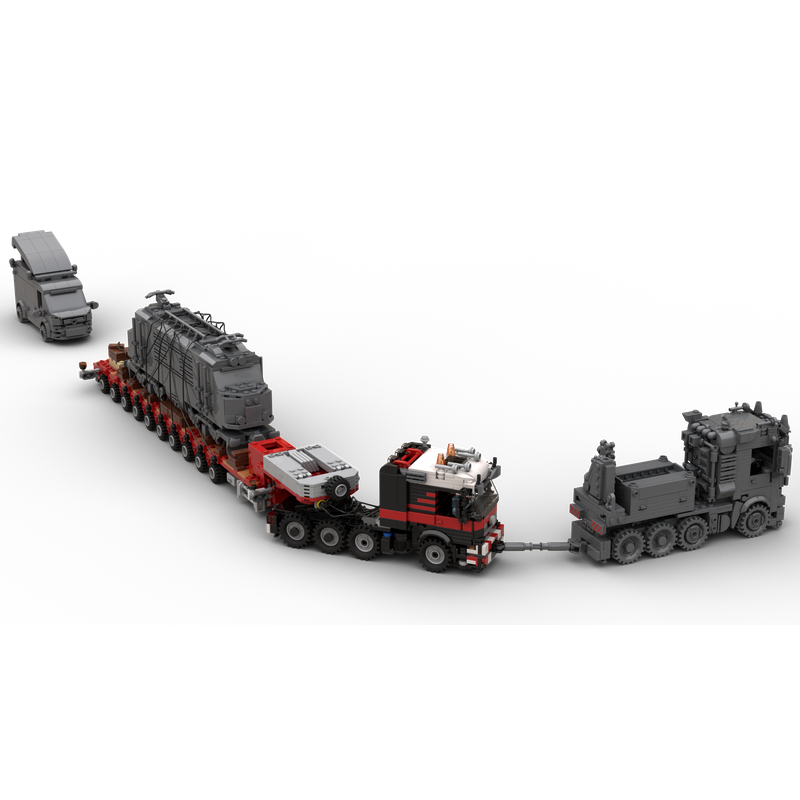 LEGO MOC 8x4 Semi-Tractor with 10-Axle STZ Extendable Low-Loader by ...