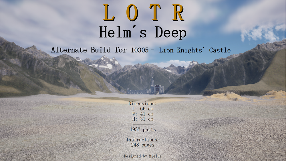 Lego Moc Lotr Helms Deep Alternate Build For 10305 Lion Knights
