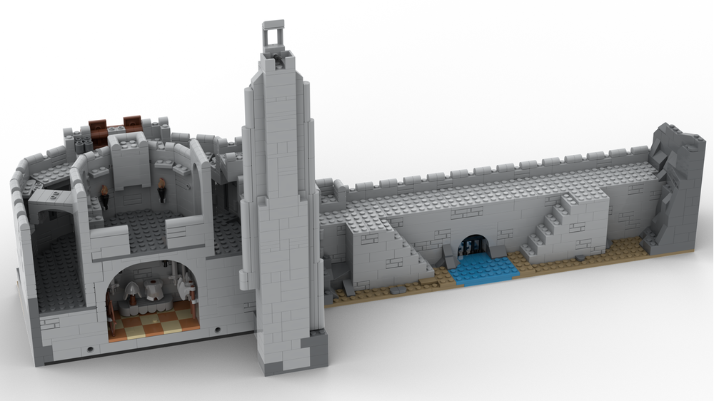 Lego Moc Lotr Helms Deep Alternate Build For 10305 Lion Knights
