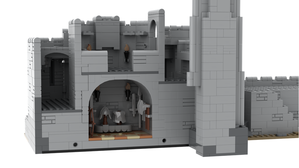 Lego Moc Lotr Helms Deep Alternate Build For 10305 Lion Knights