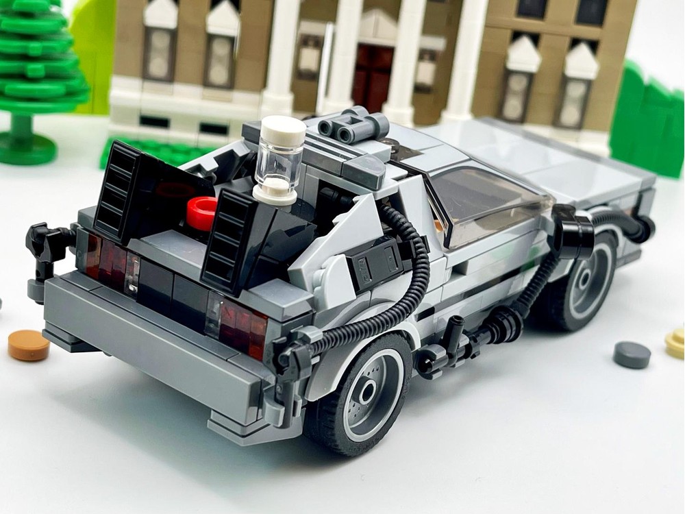 Lego Moc Dmc Delorean By Ibrickeditup Rebrickable Build With Lego