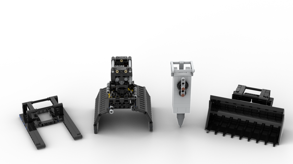 LEGO MOC Attachments for a Excavator by Lego_Technic_t. | Rebrickable ...