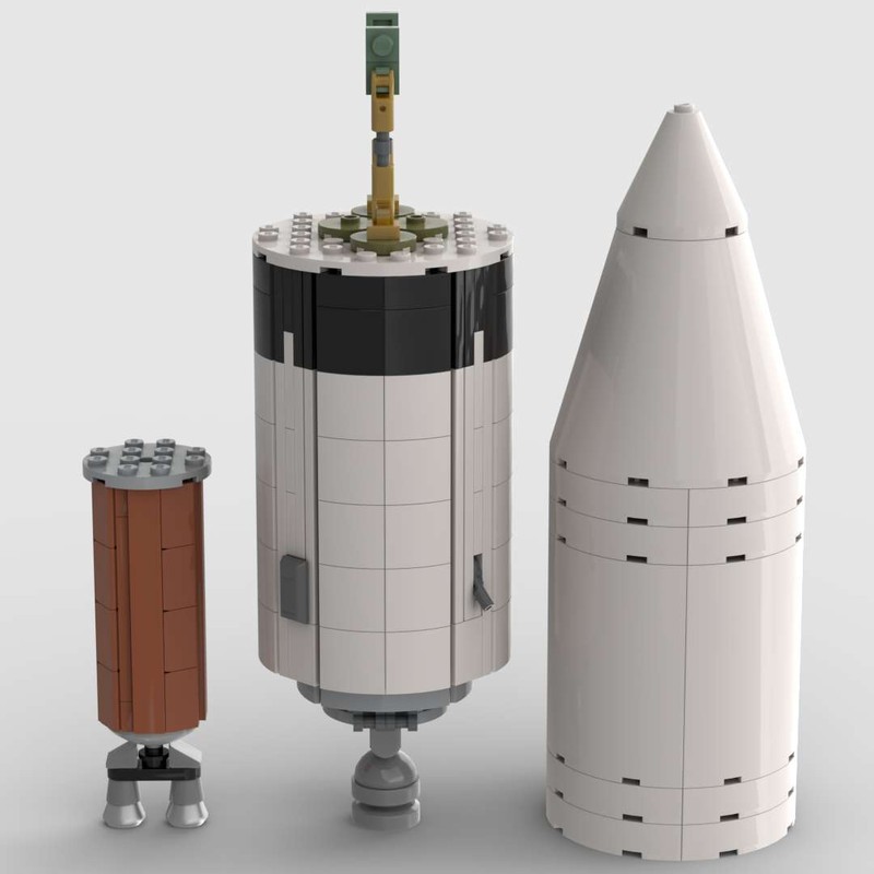 LEGO MOC Saturn S-IVB Centaur by JAW0323 | Rebrickable - Build with LEGO