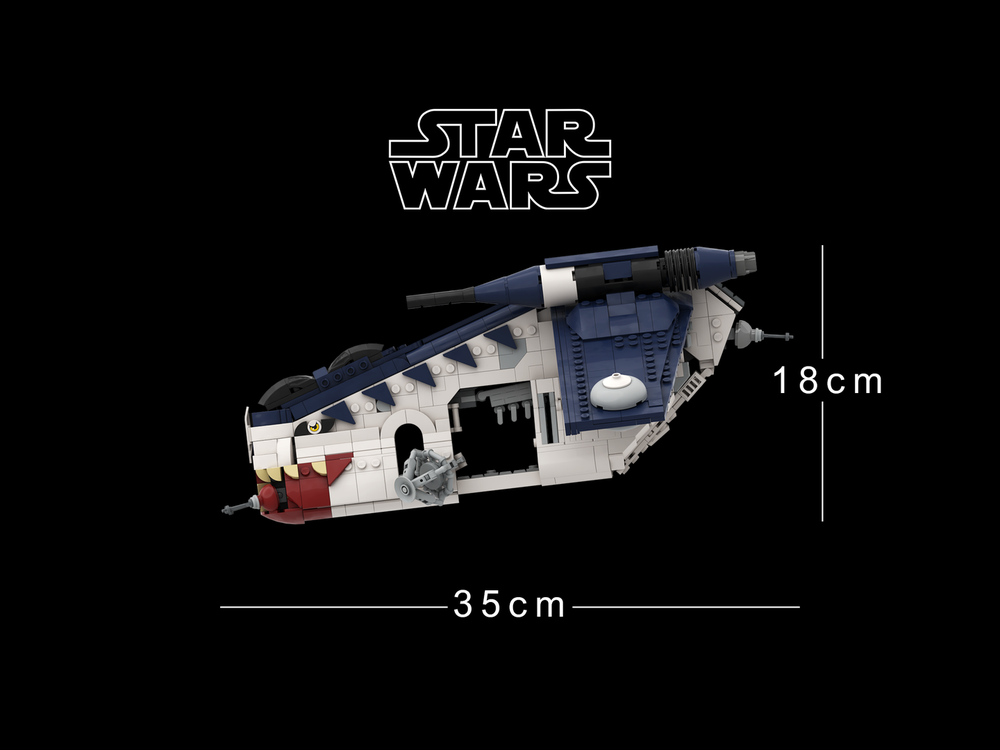 Lego Moc Muunilist 10 Gunship By Marius2002 Rebrickable Build With Lego
