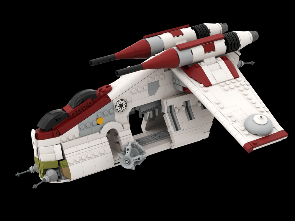 Lego Moc Republic Gunship By Marius2002 Rebrickable Build With Lego