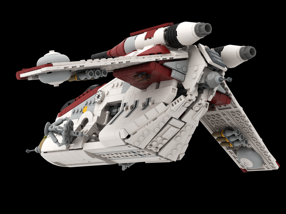 Lego Moc Republic Gunship By Marius2002 Rebrickable Build With Lego