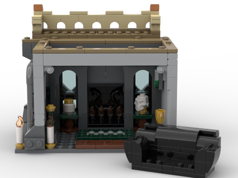 Lego Moc Hp Modular Green Common Room By Gobsmack Rebrickable