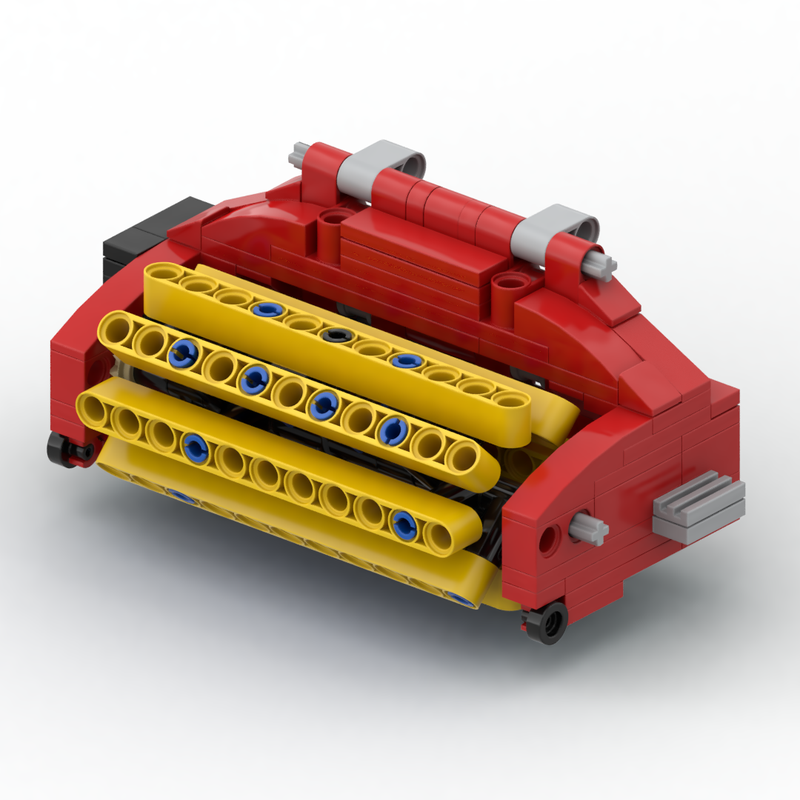 LEGO MOC Working sweeper/broom attachment for Wacker Neuson skid steer ...