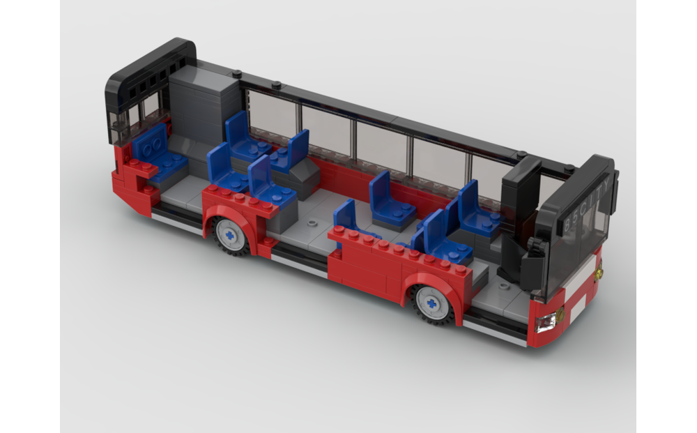 LEGO MOC Red bus, Solaris Urbino 12 by Brick North | Rebrickable ...