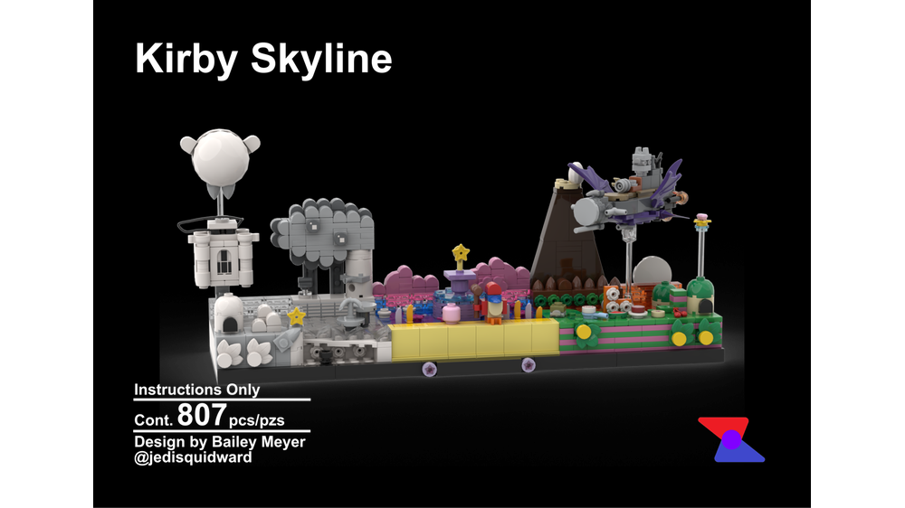 Lego Moc Kirby Skyline By Bailey Meyer Rebrickable Build With Lego