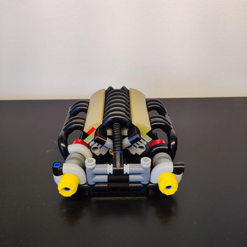 LEGO MOC V8 twin turbo engine with intercooler by 27the_I | Rebrickable ...