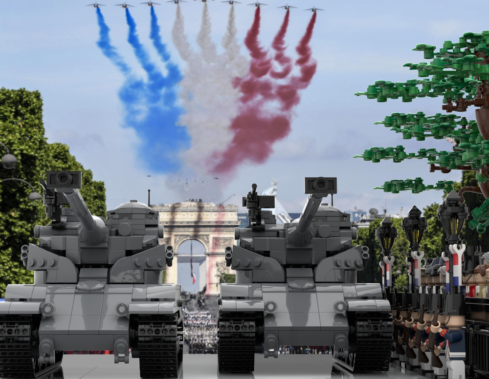 LEGO MOC AMX-50 Surbaissé heavy tank by gunsofbrickston | Rebrickable ...