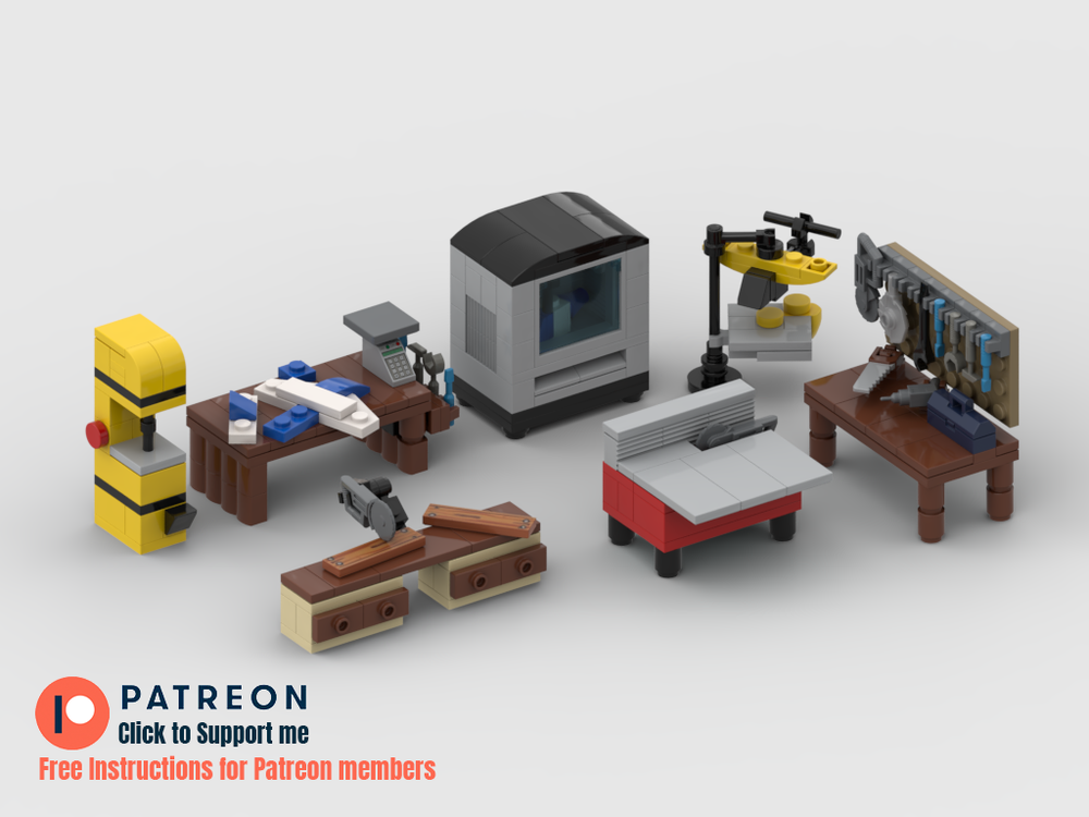 LEGO MOC Carpentry Equipment by gabizon | Rebrickable - Build with LEGO