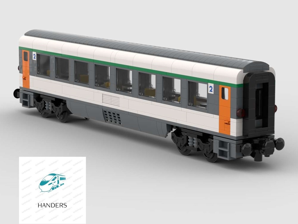 LEGO MOC French Corail 2nd class Wagon by Handers | Rebrickable - Build ...