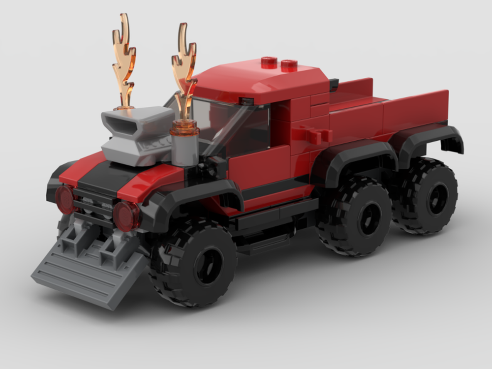 LEGO MOC 6x6 drag helltruck with turning action by clarty31 ...