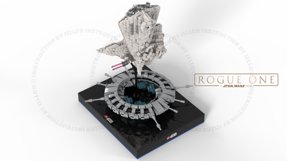 Lego Moc Rogue One Micro Diorama Sinking Isd By Jellco Rebrickable