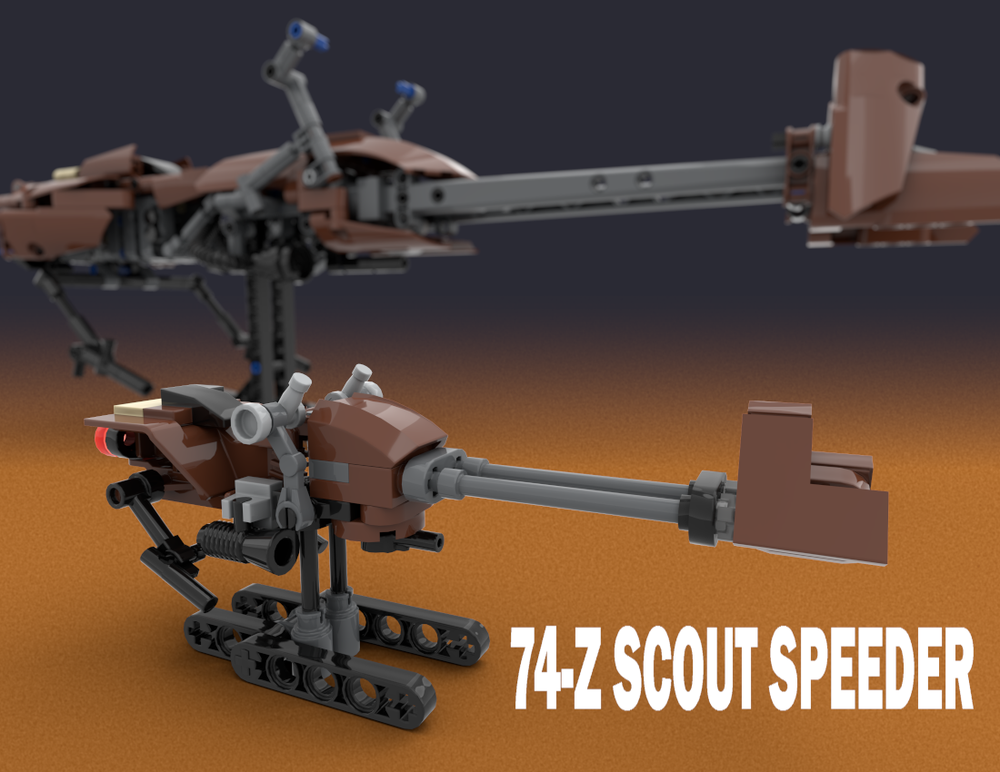 LEGO MOC-155275 74-Z Scout Speeder by KennoMonkey | Rebrickable - Build ...